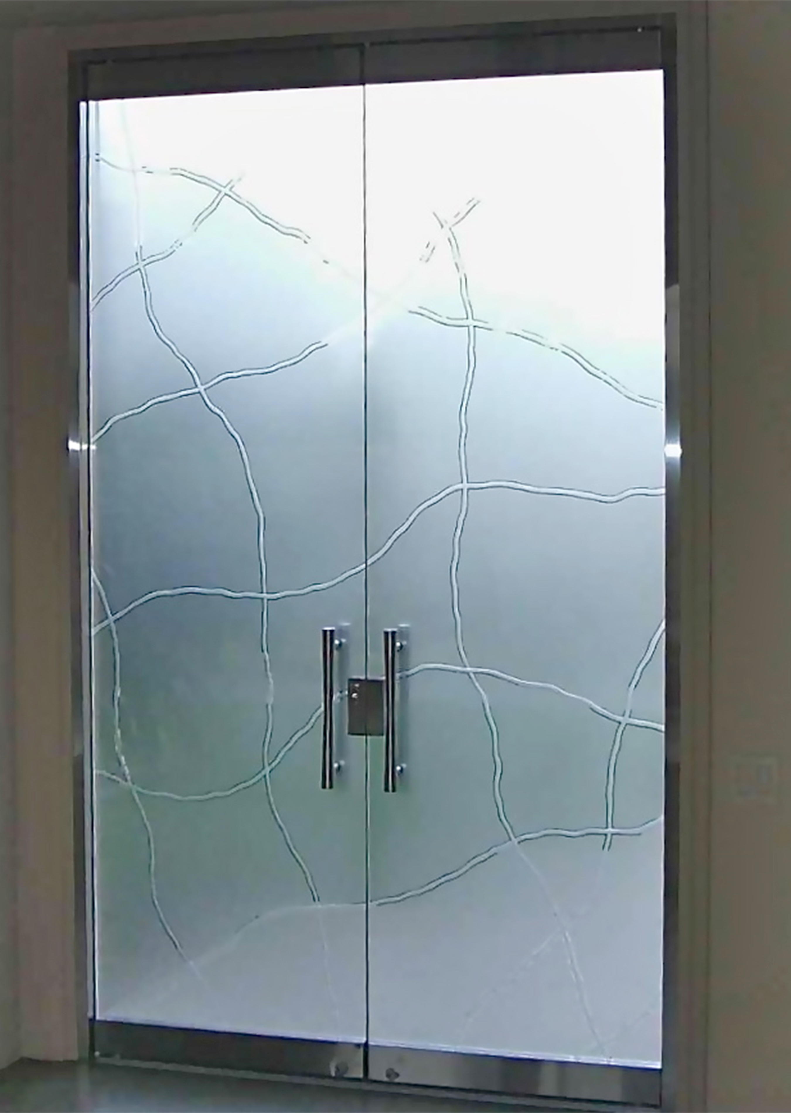 Frameless Glass Front Entry Doors | Sans Soucie Art Glass