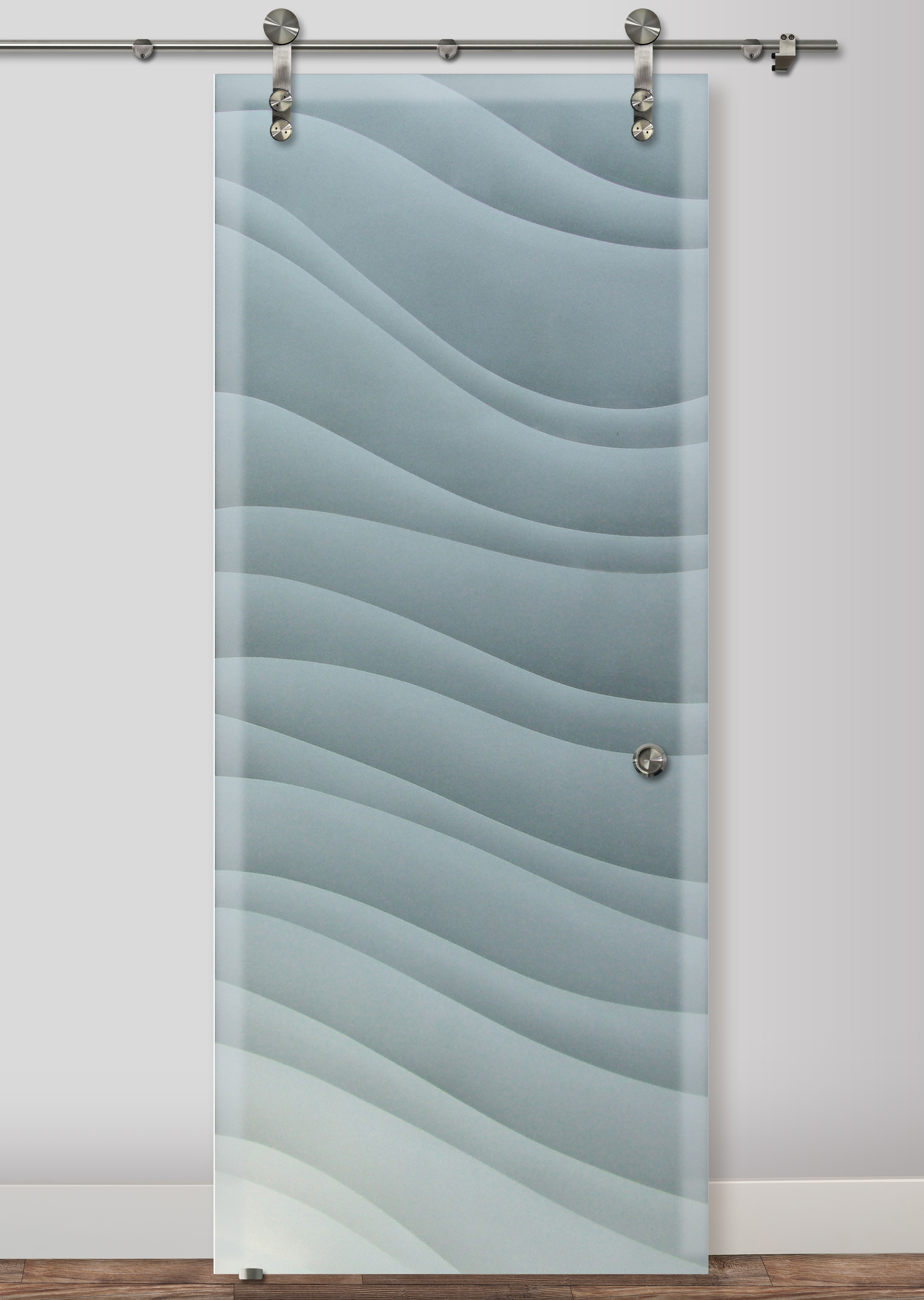 Frosted Glass Barn Door | Sliding Glass Barn Doors | Sans Soucie