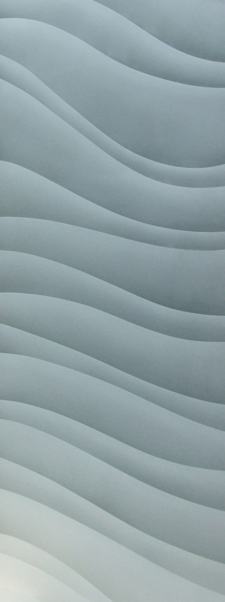 Frosted Glass Window - Dreamy Waves - 2D Enhanced - Sans Soucie Art Glass