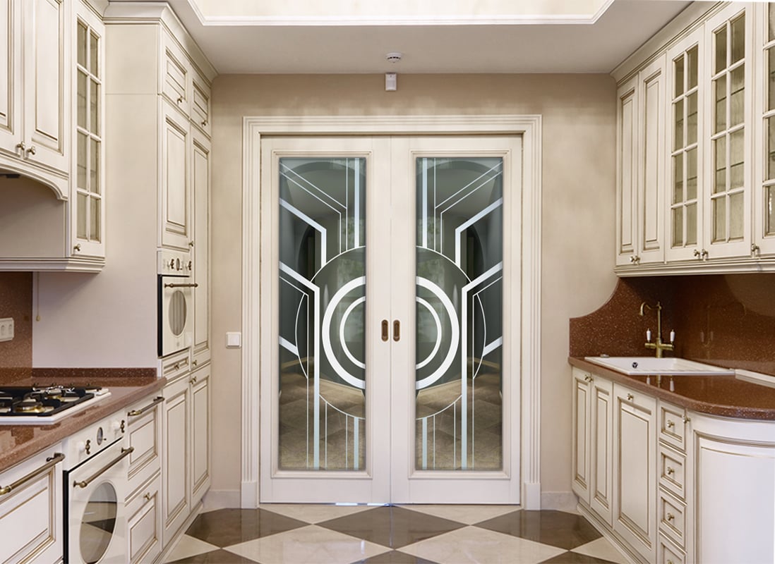 See Through the Clutter: Clear Glass Pantry Doors!