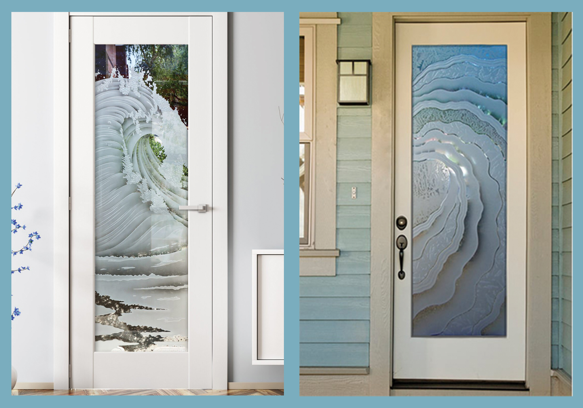 32 Coastal Decor Frosted Glass Doors: Top Seaside Designs