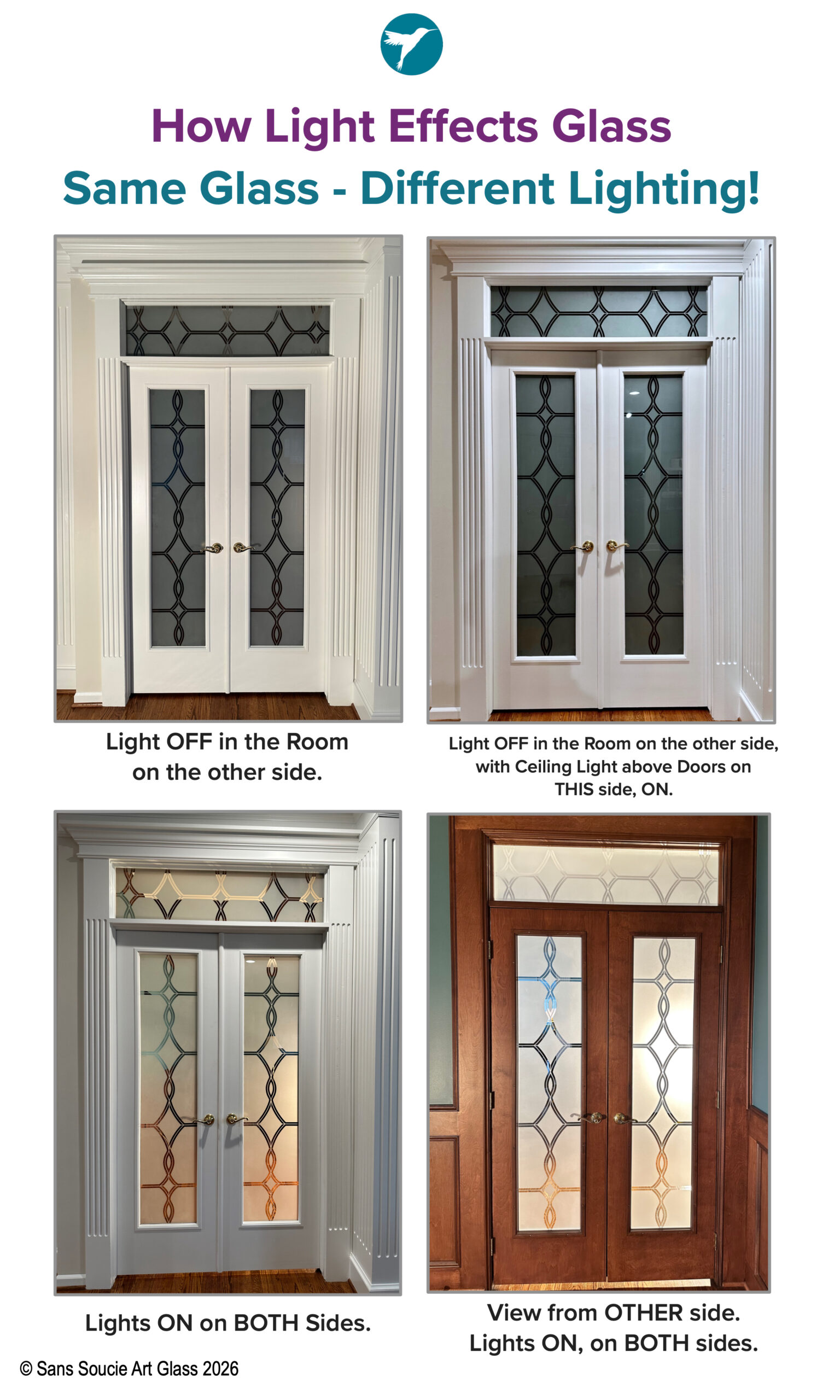 How Lighting Affects Frosted Glass Doors (Real-Life Example)